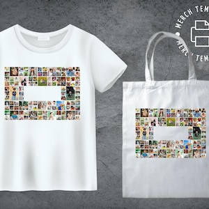 PRINTABLE 100 Photos Collage Template Canva | Photo Collage Good for ...