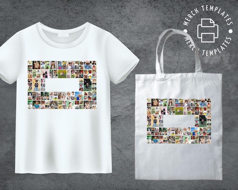 PRINTABLE 100 Photos Collage Template Canva | Photo Collage Good for ...