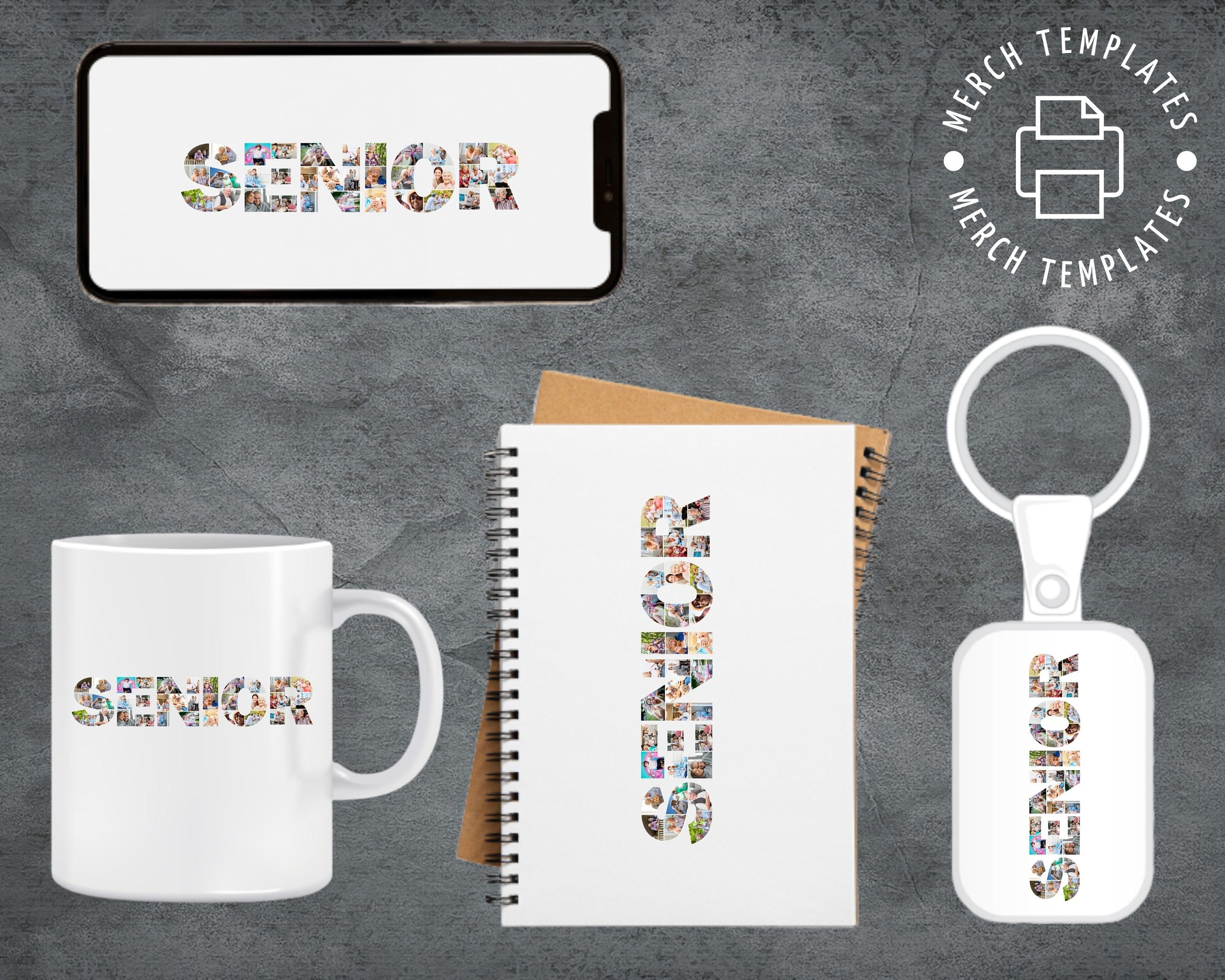 Picture Collage Senior Word Template Gridart Canva Image Collage Pic ...