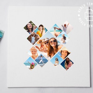 PRINTABLE Photo Collage X Design Good for Travel Collage | Travel ...