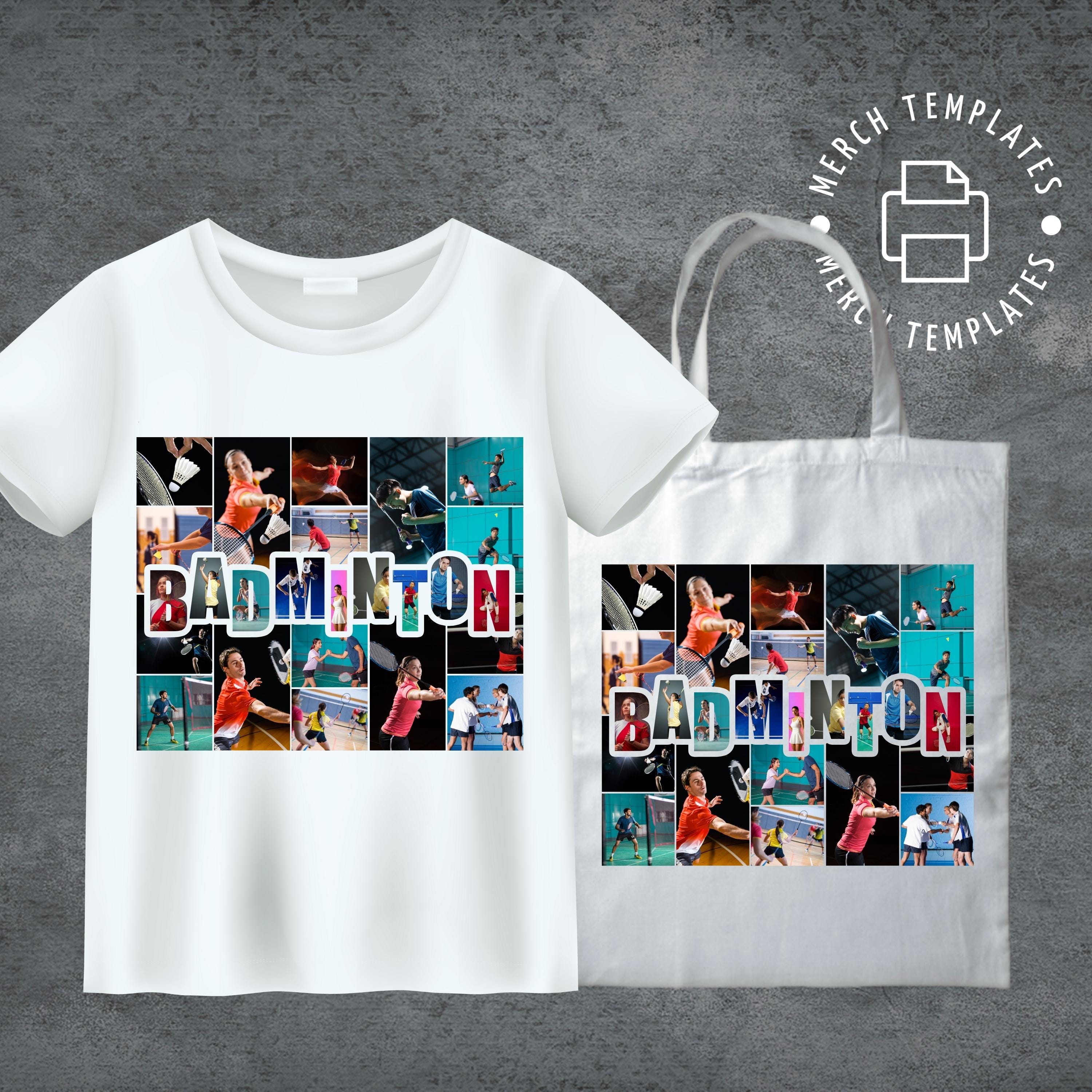 Badminton Gift Collage Template | Editable Collage for Badminton Fans ...