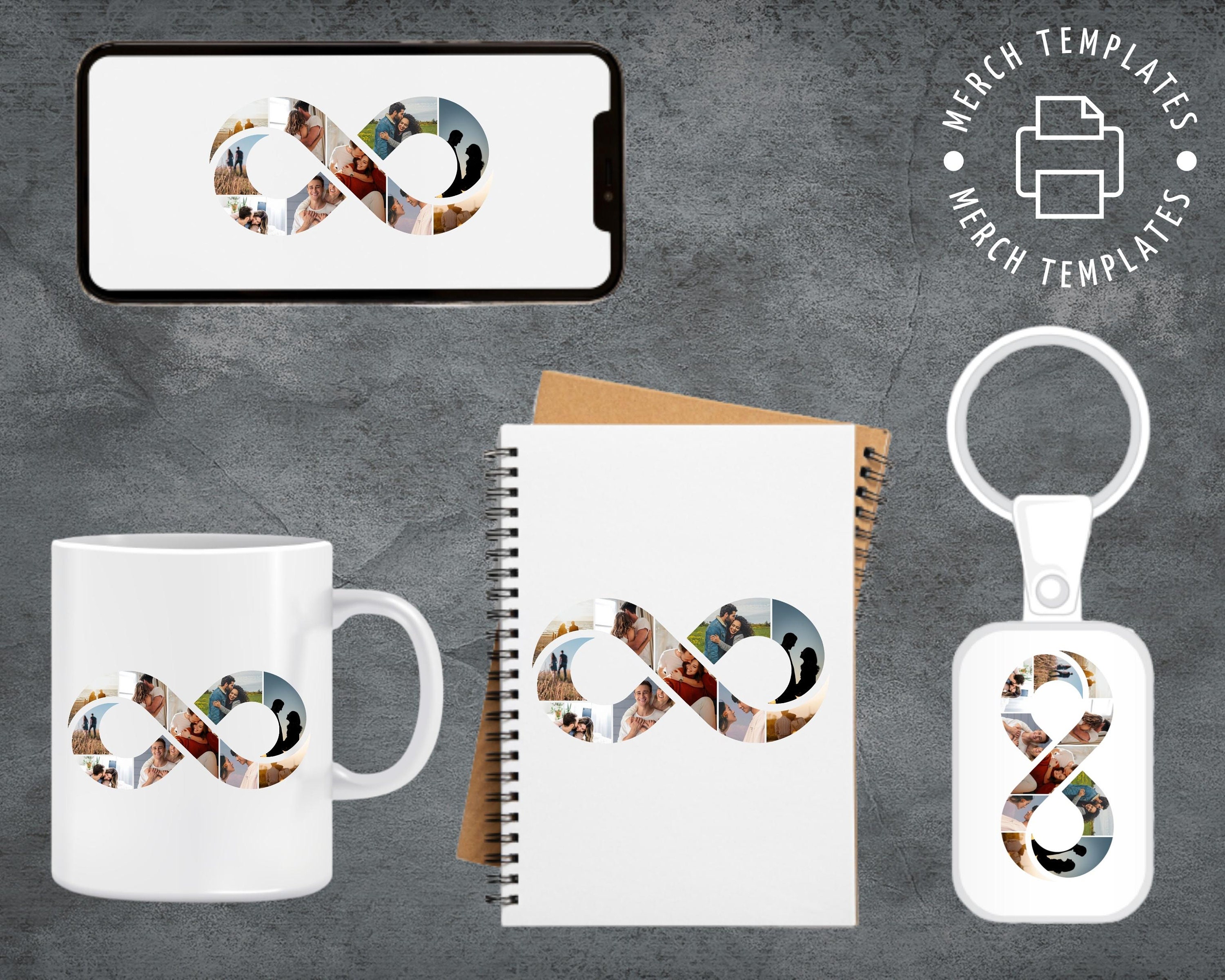 Picture Collage Infinity Sign Template Gridart Canva Image Collage Pic ...