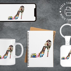 Picture Collage High Heels Shoe Template | Gridart | Image Collage ...