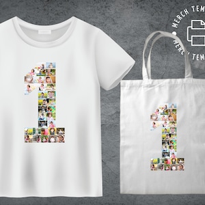 1st Number Collage Frame | 1 Collage Frame Canva Editable | 1st ...