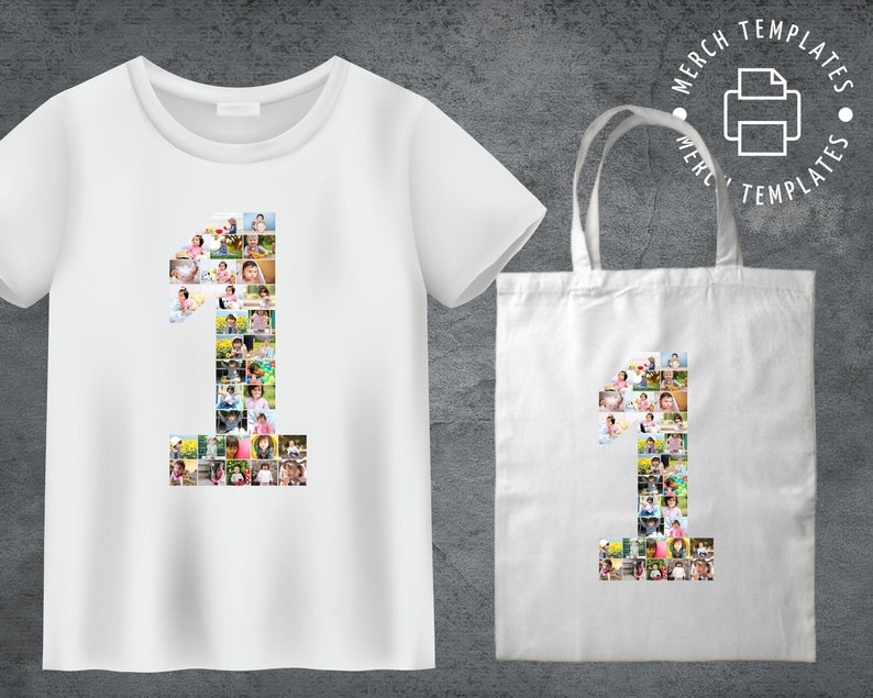 1st Number Collage Frame 1 Collage Frame Canva Editable - Etsy