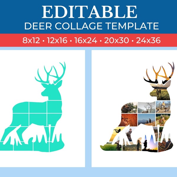 Deer Picture Collage - Etsy