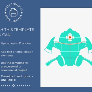 Firefighter Gift Collage Template | Gridart Canva | Image Collage | Pic ...