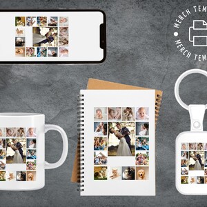 PRINTABLE 15 Photos Collage Template Canva | Photo Collage Good for 15 ...