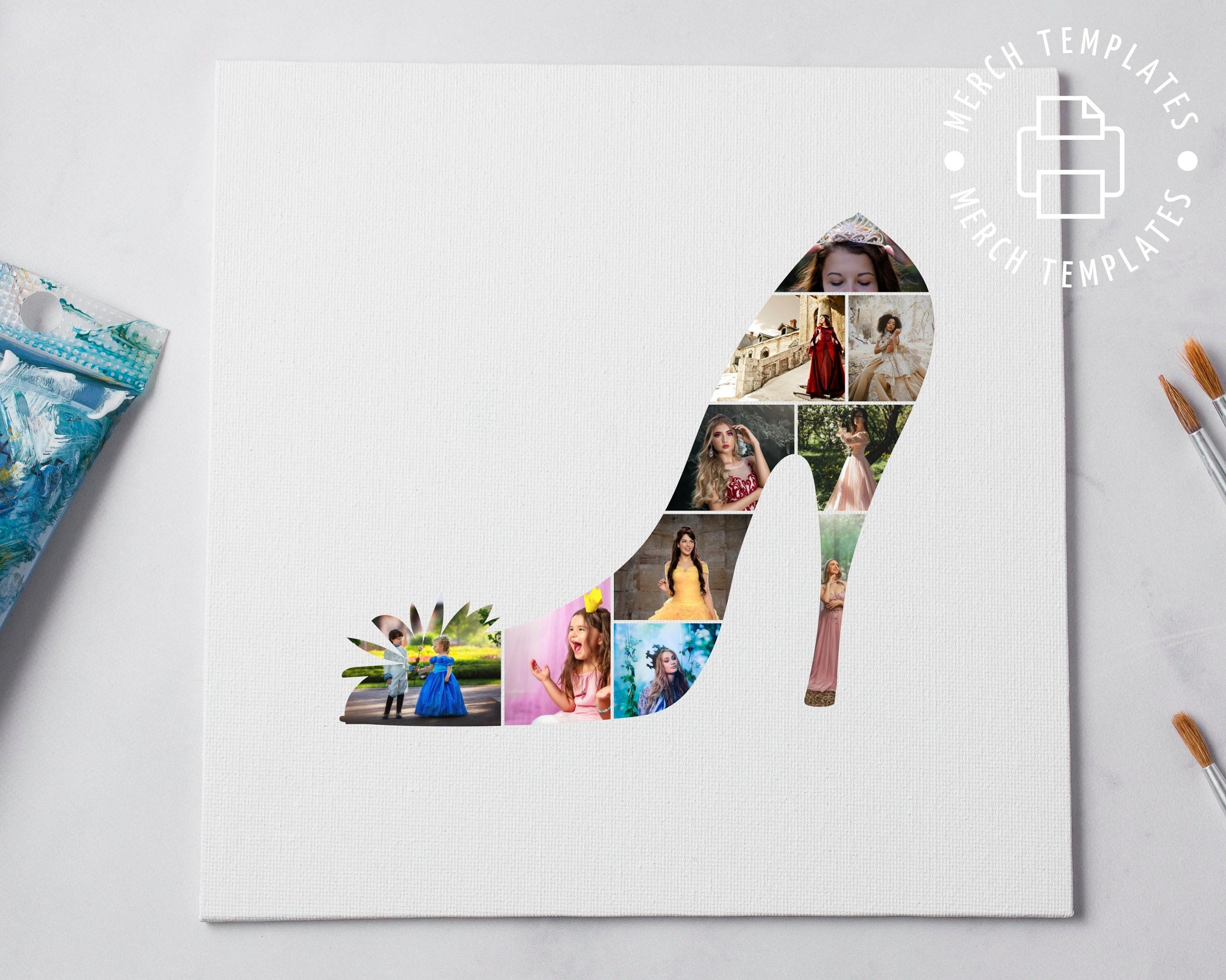 Picture Collage High Heels Shoe Template Gridart Image Collage Pic ...