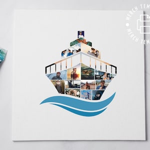 Picture Collage Cruise Ship Template | Gridart Canva | Image Collage ...