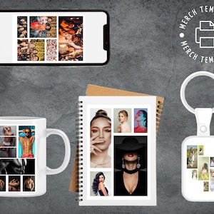 Picture Collage 20 Multiple Template | Gridart Canva | Image Collage ...