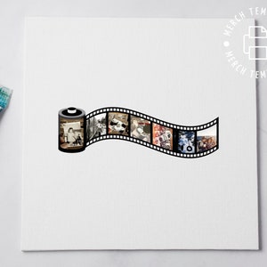 PRINTABLE Film Strip Gift Collage Template | Collage for Film Strip ...