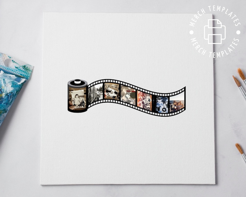 PRINTABLE Film Strip Gift Collage Template | Collage for Film Strip ...