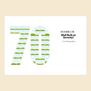 70 Birthday Collage Frame | 70 Collage Frame Canva Editable | 70th ...