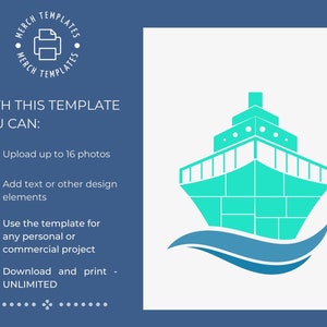 Picture Collage Cruise Ship Template | Gridart Canva | Image Collage ...