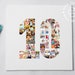 PRINTABLE 10 Number Collage Frame 10 Collage Frame Canva Editable 10th ...