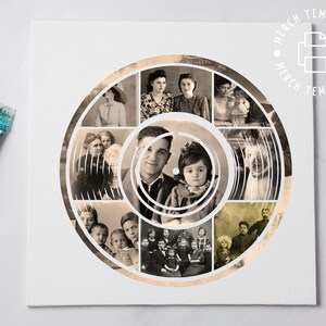 Picture Collage Vinyl Record Template | Gridart Canva | Image Collage ...