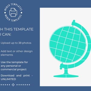 Picture Collage Globe Template | Gridart Canva | Image Collage | Pic ...