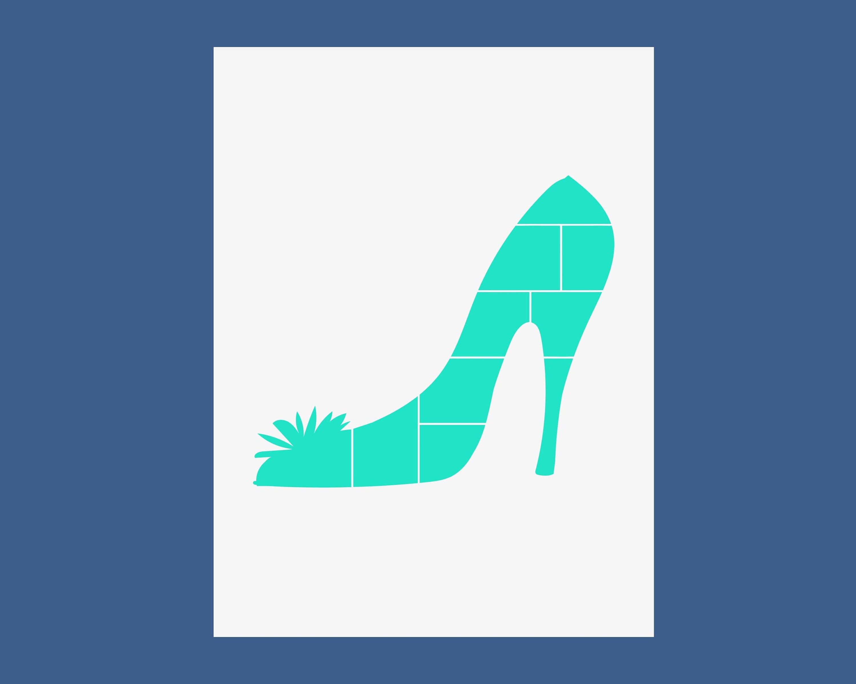 Picture Collage High Heels Shoe Template Gridart Image Collage Pic ...