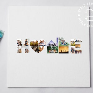 PRINTABLE House Collage Template | Housewarming Gift Collage | House ...