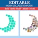 Picture Collage Moon Shape Template Gridart Canva Image Collage Moon ...