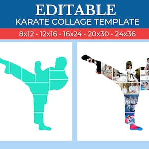 Karate Coach Gift | Picture Collage Karate Coach Template | Gridart ...