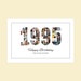 Editable 1995 Birth Year Photo Collage - Personalized Frame for ...