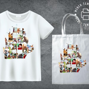 PRINTABLE Pirate Ship Gift Collage Template | Editable Collage for ...