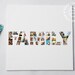 Picture Collage Family Word Template | Gridart Canva | Image Collage ...