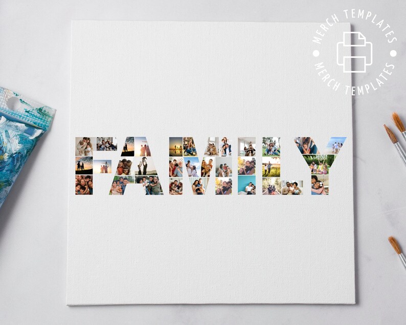 Picture Collage Family Word Template Gridart Canva Image Collage Pic ...