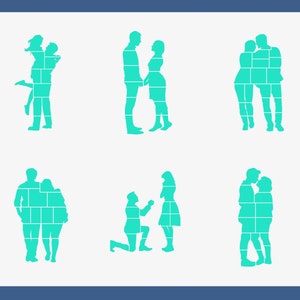 Picture Collage Couple Template | Gridart Canva | Image Collage | Gift ...