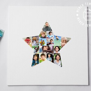 PRINTABLE Star Gift Collage Template | Editable Collage for Star Fans ...