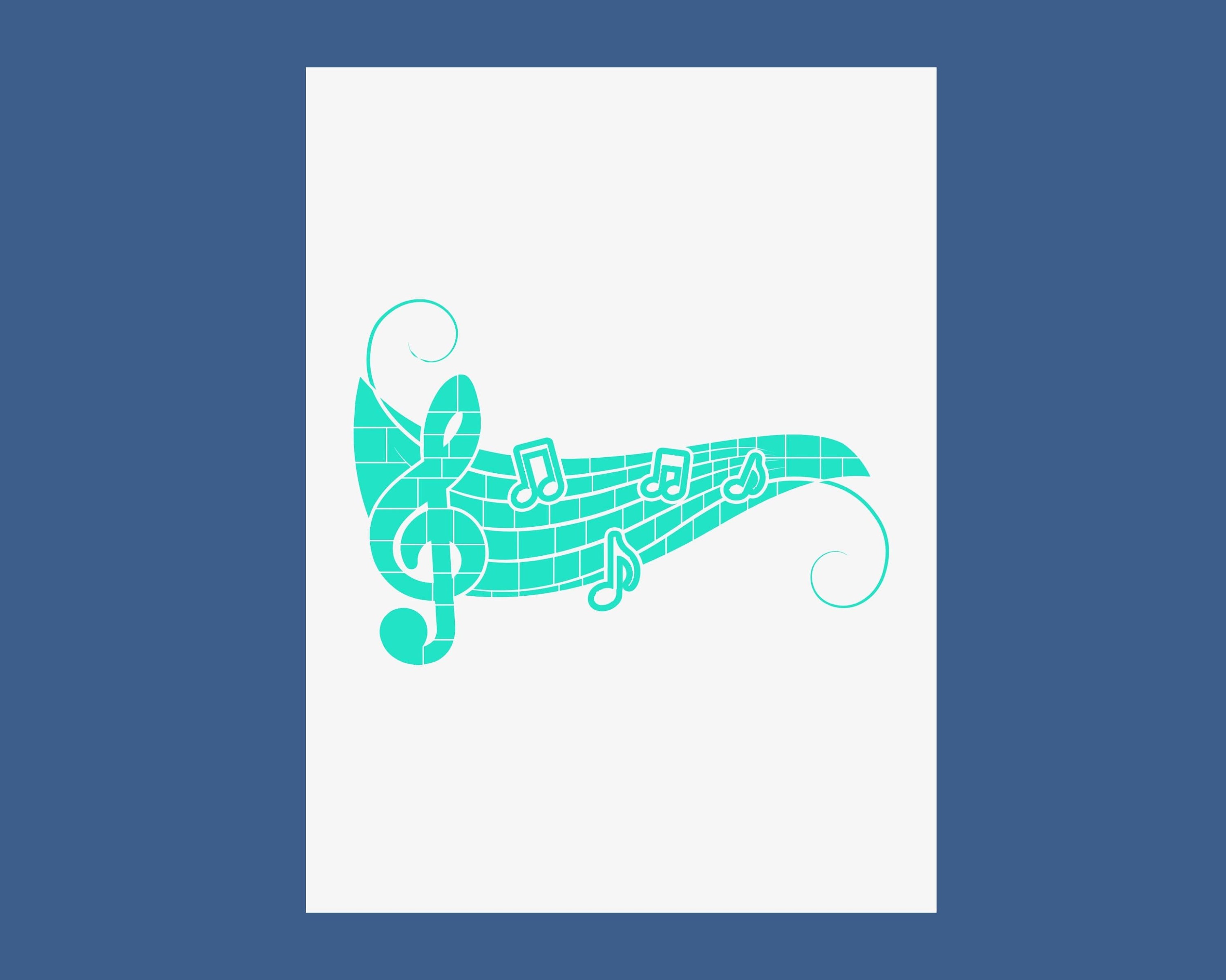 Picture Collage Music Note Scale Template | Gridart Canva | Image ...