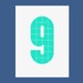 9th Number Collage Frame 9 Collage Frame Canva Editable 9th Birthday ...