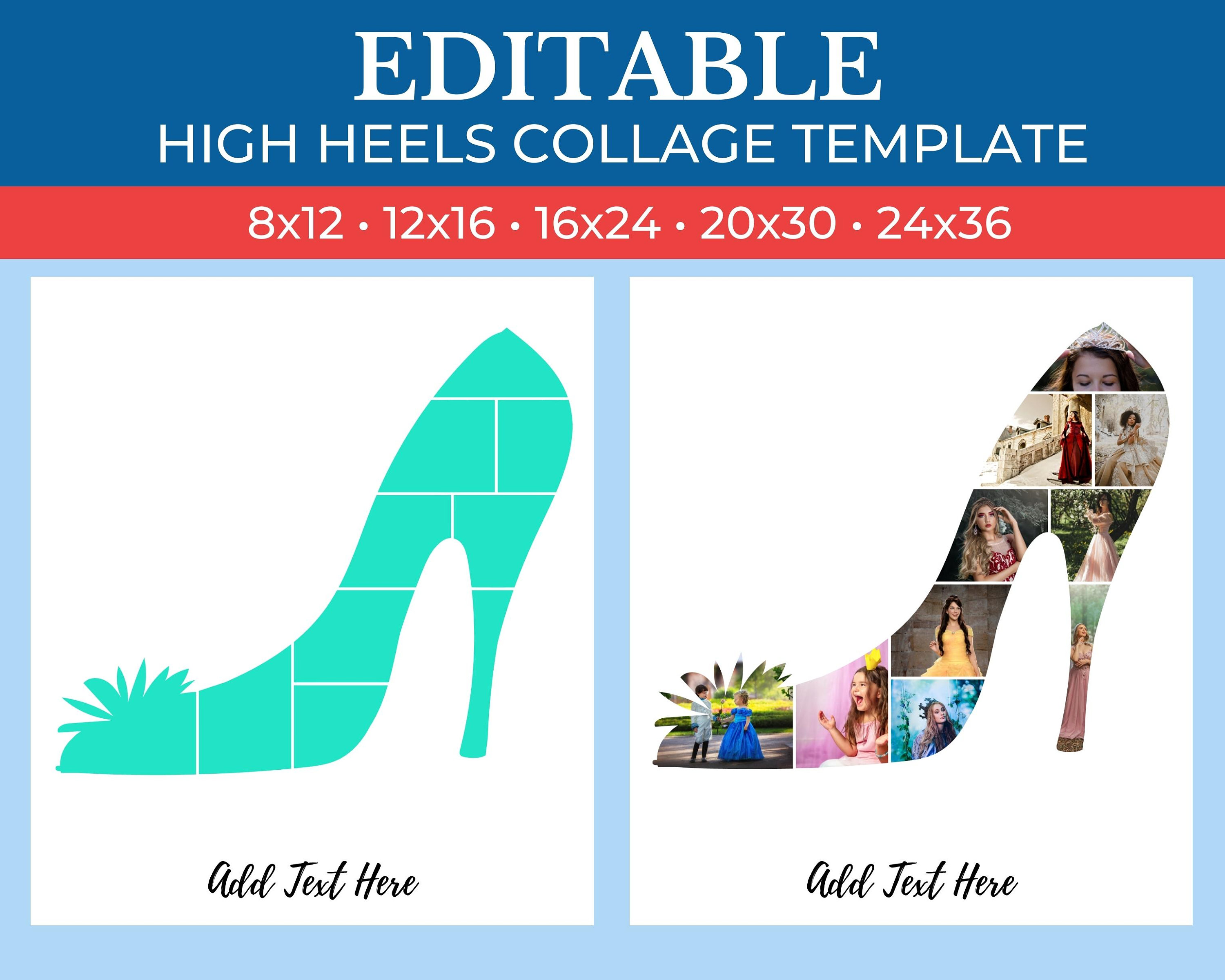 High Heel Shoe Template