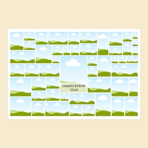 Graduation Collage Template - Editable 50 Photos - Collage Canva ...