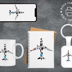 PRINTABLE Airplane Gift Collage Template | Collage for Airplane Crew ...