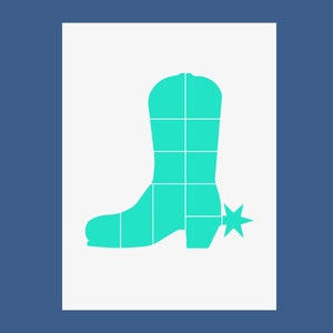 PRINTABLE Cowboy Boots Photos Collage Template Canva | Photo Collage ...