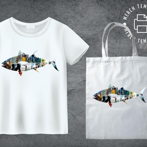PRINTABLE Tuna Gift Collage Template | Editable Collage for Tuna Fans ...