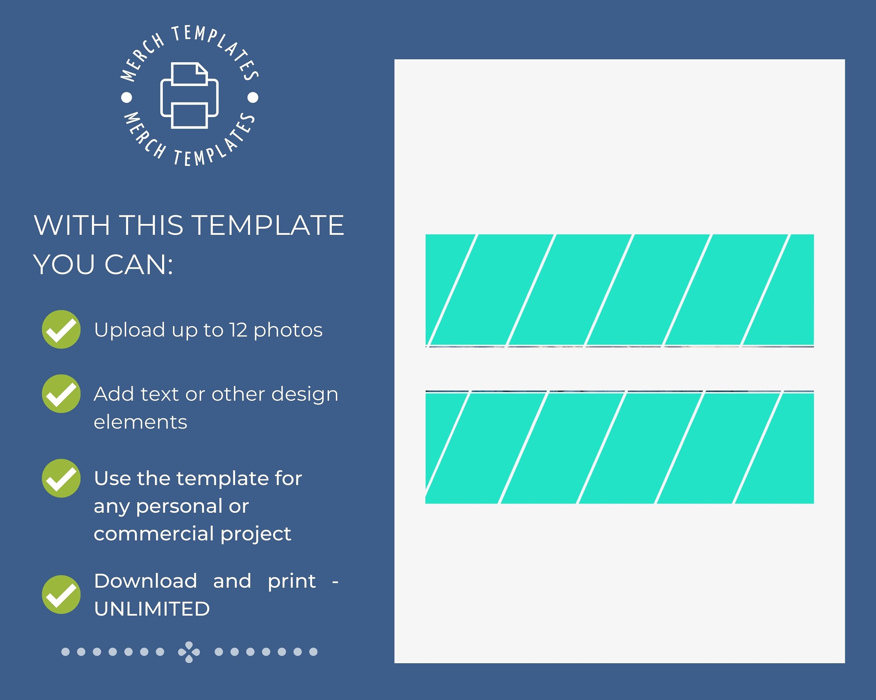 Picture Collage Diagonal Template Gridart Canva Image Collage Pic ...