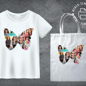PRINTABLE Butterfly Gift Collage Template | Editable Collage for ...
