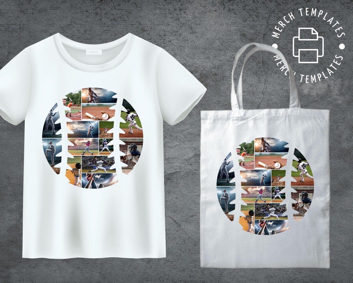 PRINTABLE Baseball Collage Frame Baseball Picture Template - Etsy