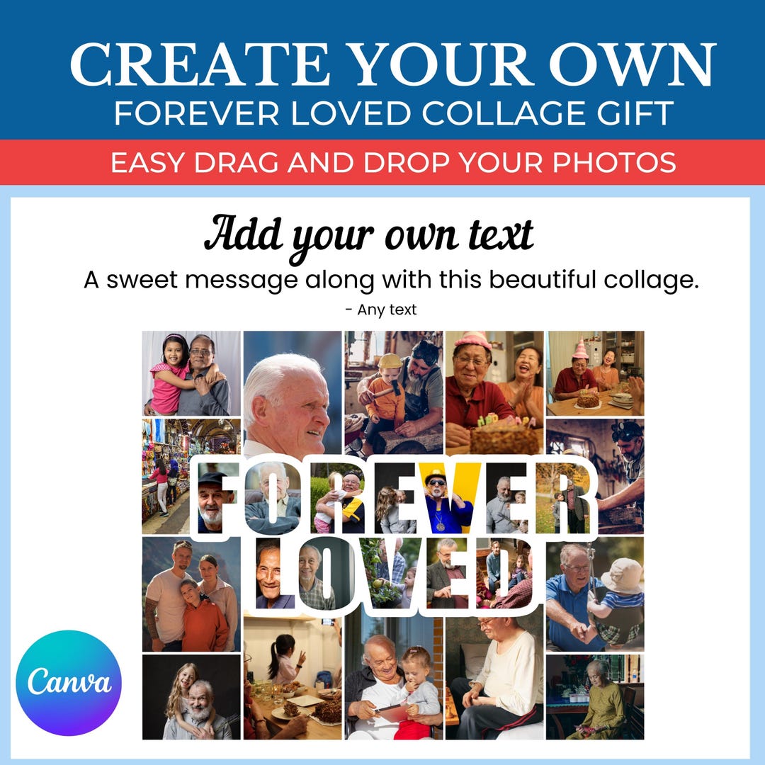 Forever Loved Gift Collage|editable Collage for Forever Loved Gifts ...