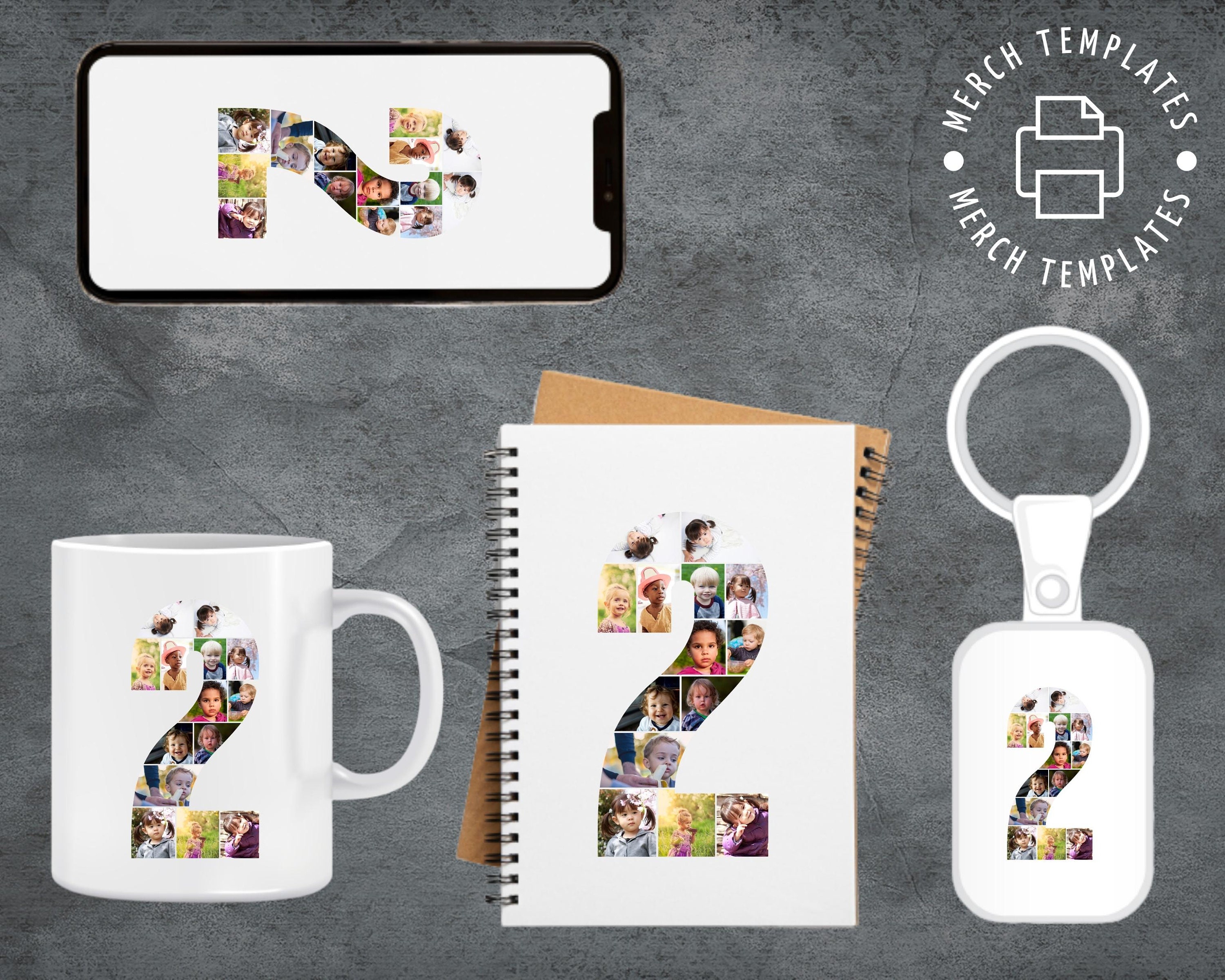 2nd Number Collage Frame | 2 Collage Frame Canva Editable | 2nd ...