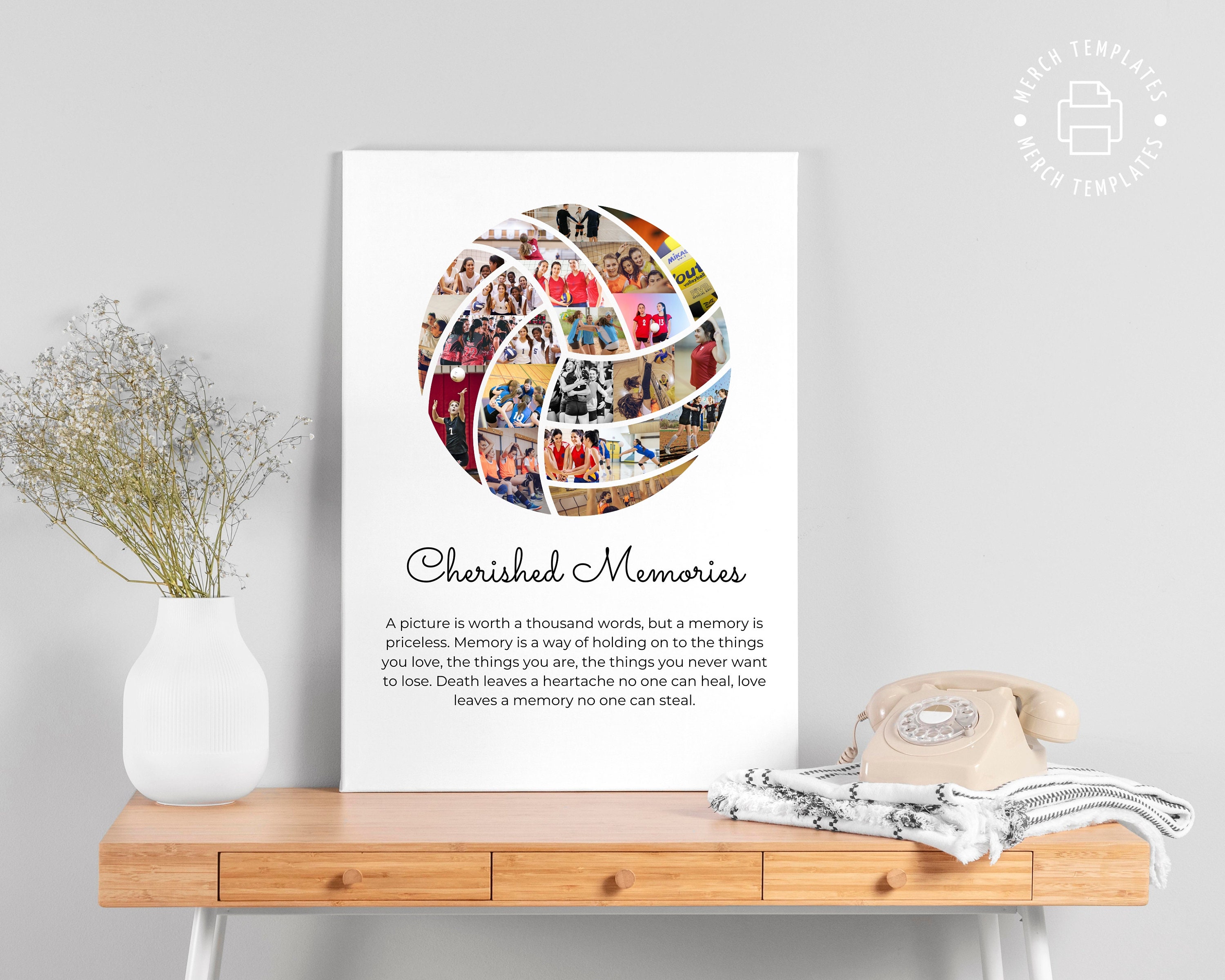 EDITABLE Volleyball Picture Frame Volleyball Picture Template ...