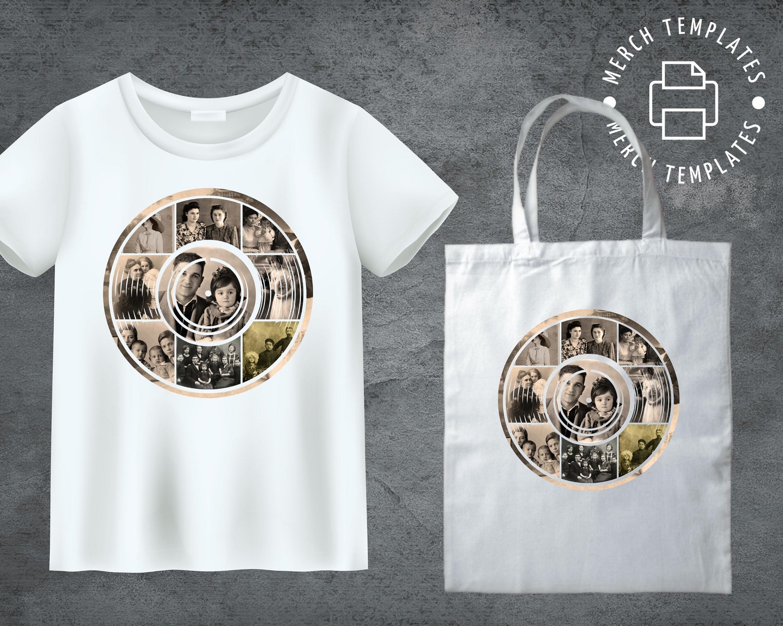 Picture Collage Vinyl Record Template Gridart Canva Image Collage Pic ...