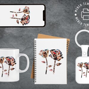 Picture Collage Roses Template | Gridart Canva | Image Collage | Pic ...