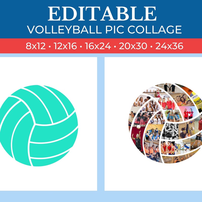 Volleyball Picture Collages - Etsy