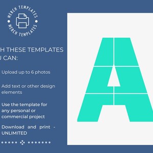 Picture Collage A to Z Letters Template Gridart Canva Image Collage Pic ...