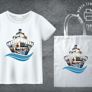 Picture Collage Cruise Ship Template | Gridart Canva | Image Collage ...